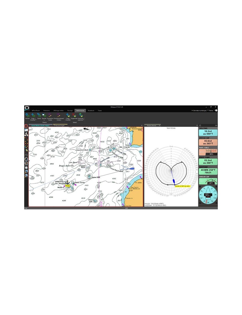 Logiciel de navigation Octopus d’Adrena : croisière et voyage