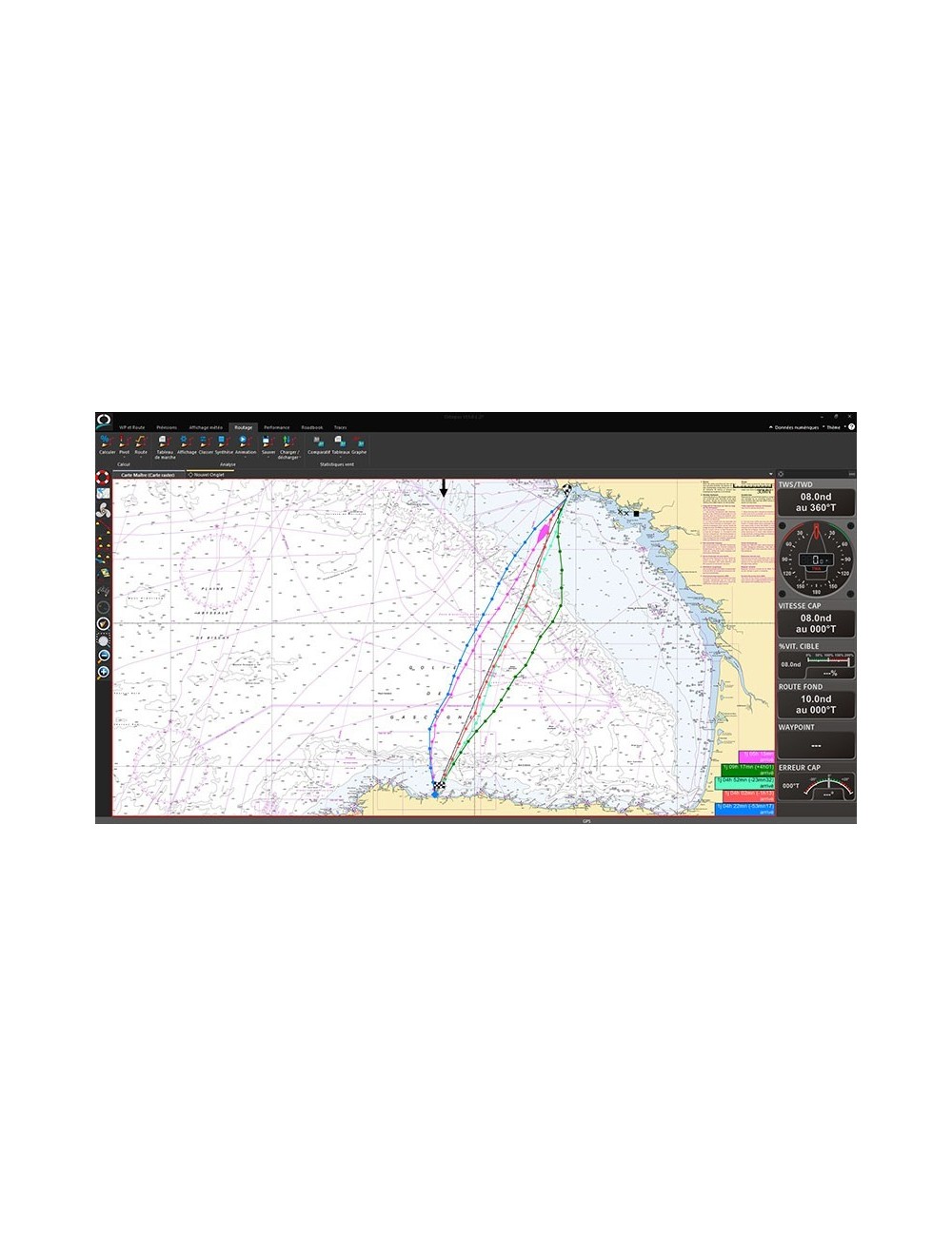 Logiciel de navigation Octopus d’Adrena : croisière et voyage